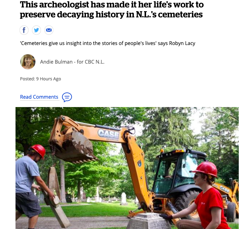 CBC Article: This archeologist has made it her life’s work to preserve ...