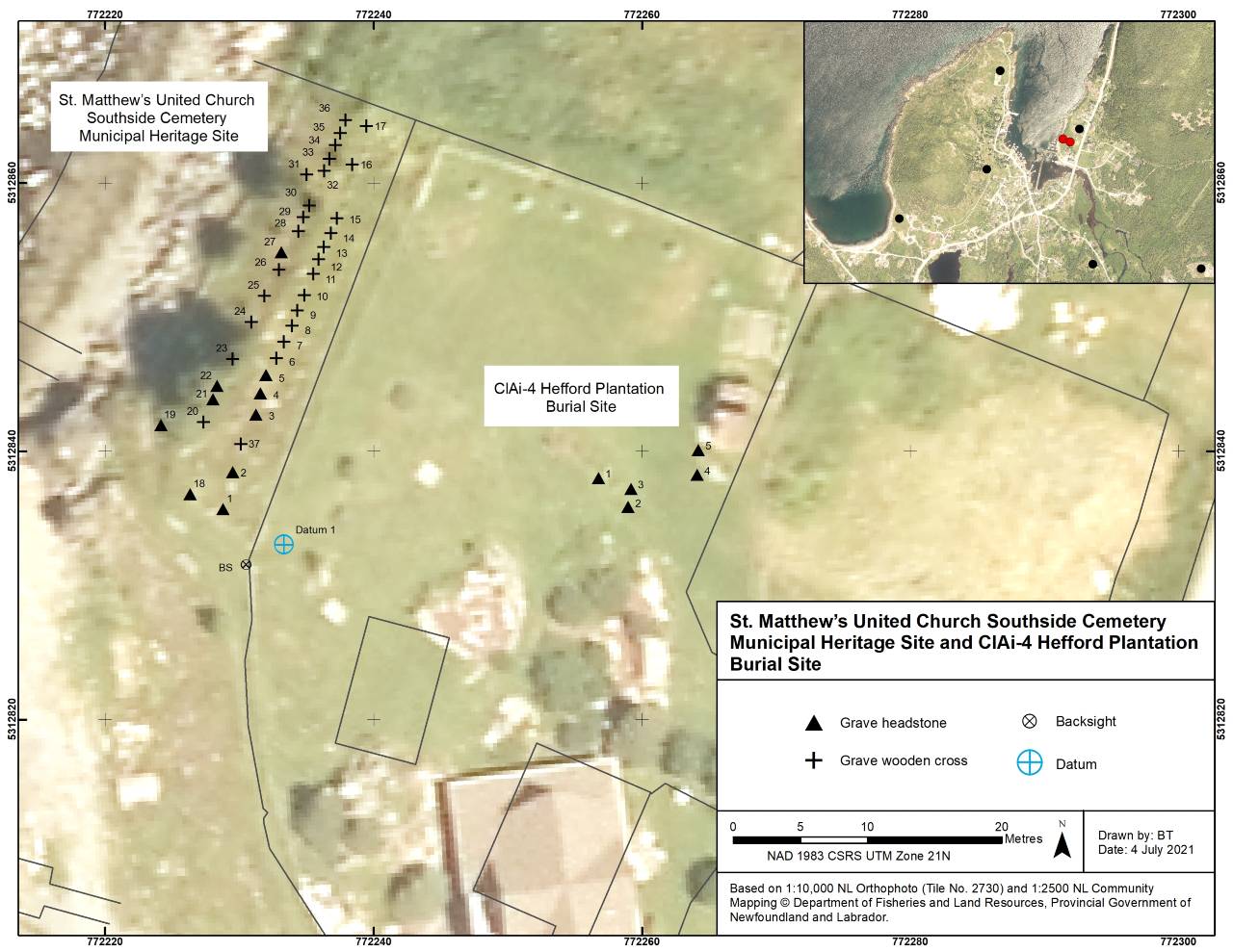 Burial Ground Mapping in New Perlican: Total Stations & Gravestones ...